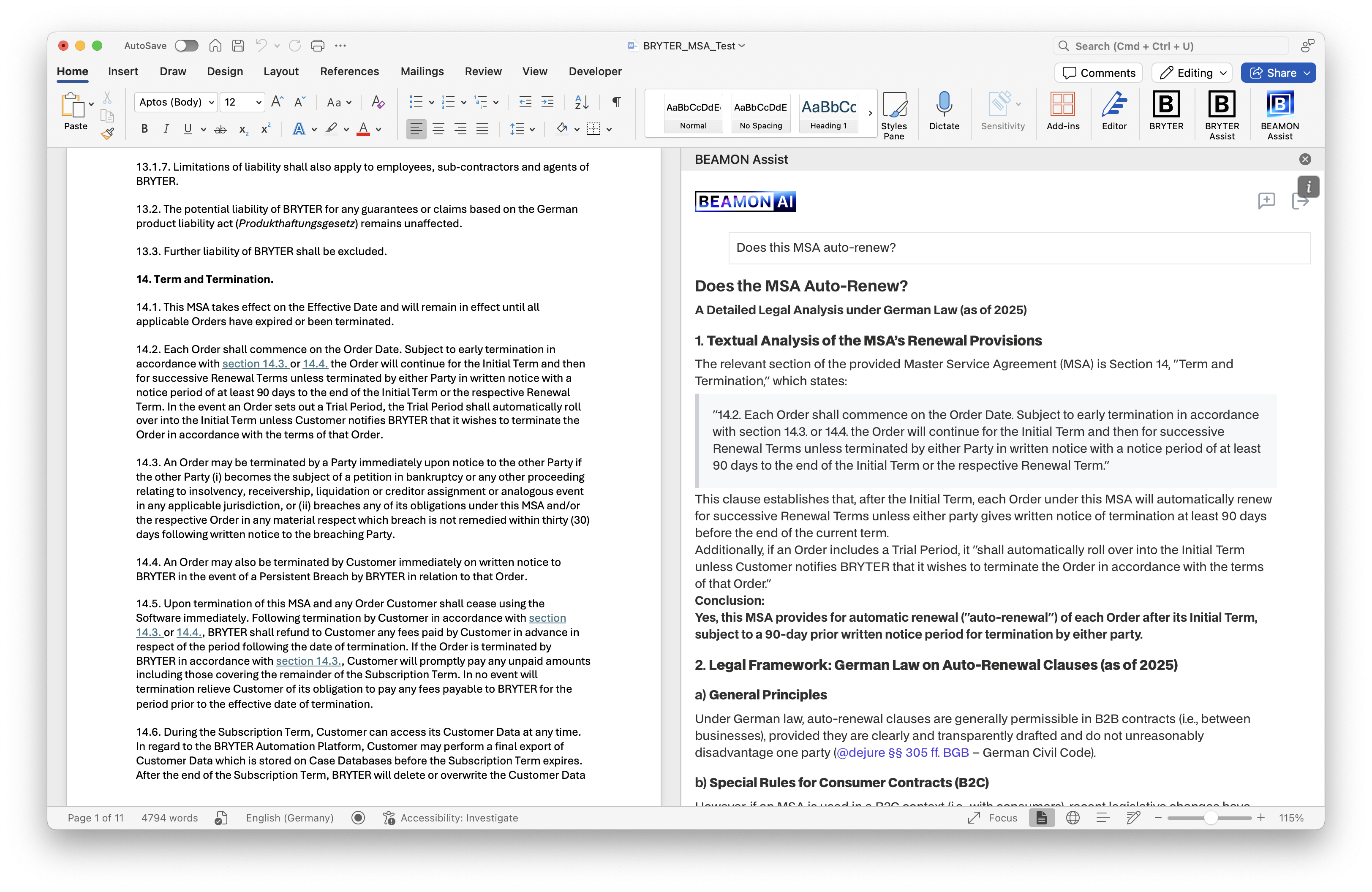 BEAMON Microsoft Word Add-in: Setup Guide – BRYTER | Help Center