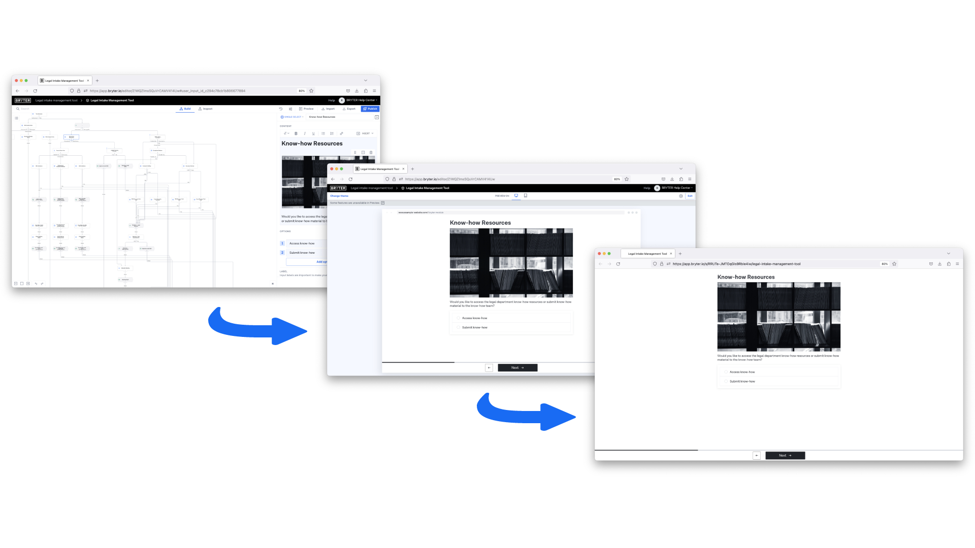 Preview your module while building – BRYTER | Help Center