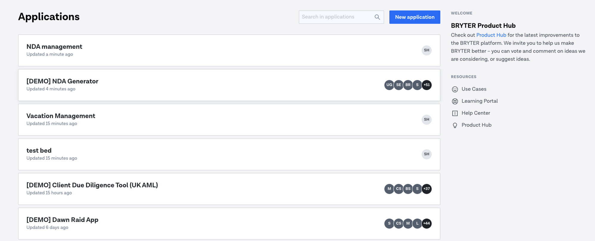 Introduction to Applications – BRYTER | Help Center